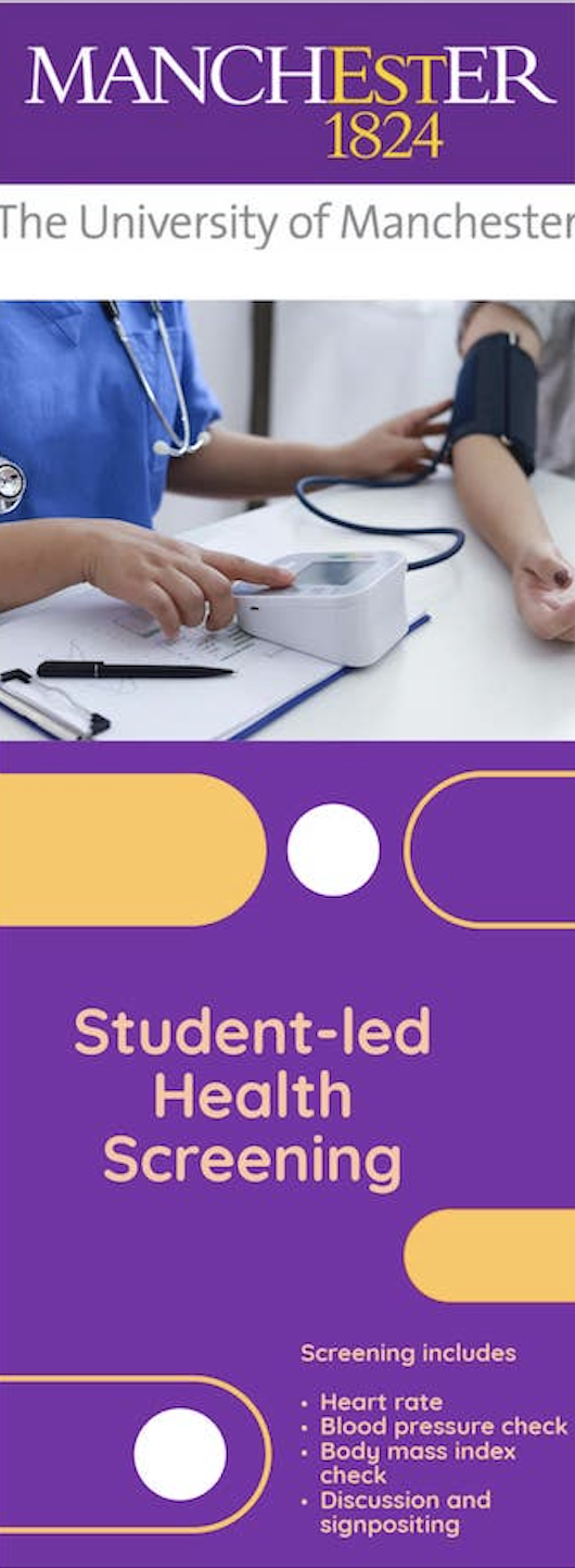 Social Responsibility | On campus student-led health screening clinics